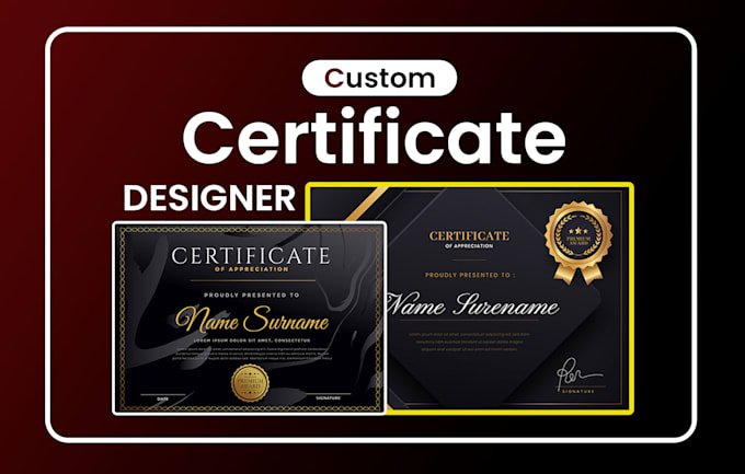Create professional certificate, diploma, and custom certificate ...