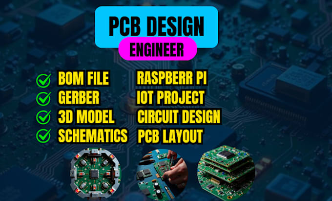 Design professional pcb, esp32 circuit, schematic diagram, pcb board layout by Jameson_ola | Fiverr