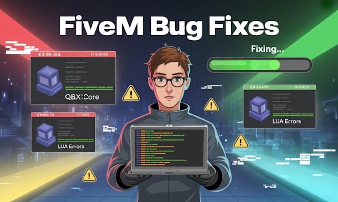 Fix all bugs and errors in your fivem esx, qbcore server by Andy_james9x | Fiverr