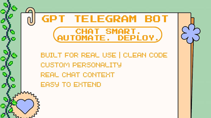 Build a custom gpt powered ai bot for telegram by Parv_shah01 | Fiverr