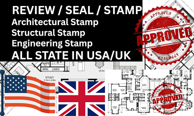Review, seal and stamp architectural structural and engineering drawing ...
