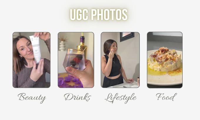 Create ugc photos for your social media by Miriamv_ugc | Fiverr