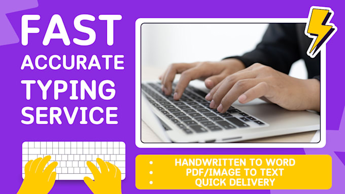Do fast and accurate typing work or convert handwritten notes by Dev ...