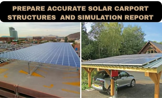 Professional solar carport design with 2d,3d layouts and permit plans by Dannymhiles | Fiverr