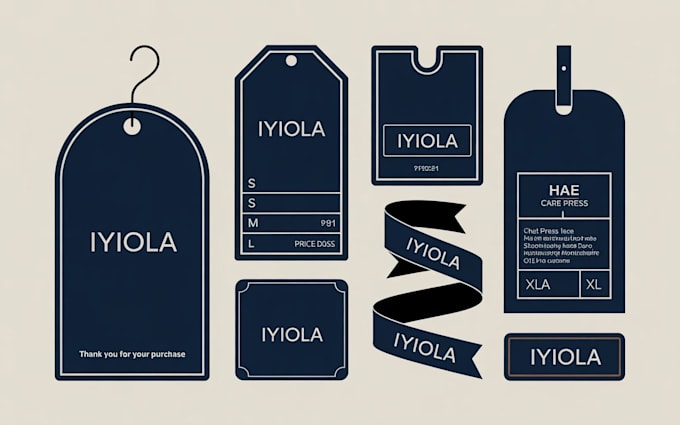 Design clothing labels and hang tags by Iyiola_eng | Fiverr