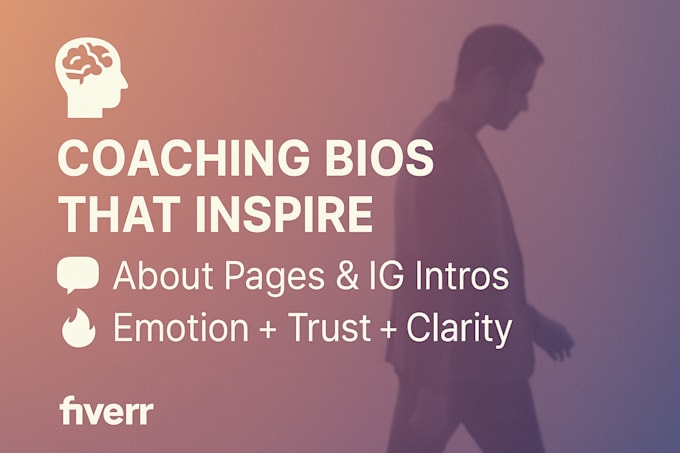 Write your life coach bio, about page, or brand message that inspires ...