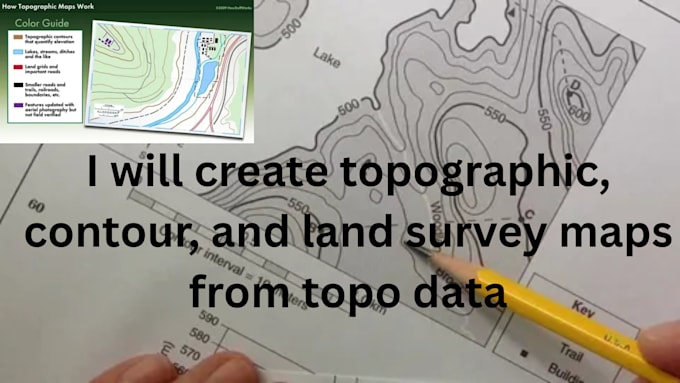 Create topographic, contour, and land survey maps from topo data by ...