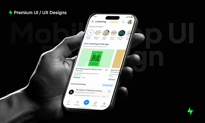 Create ui ux for mobile app with figma ios or android by Smashik_uiux ...