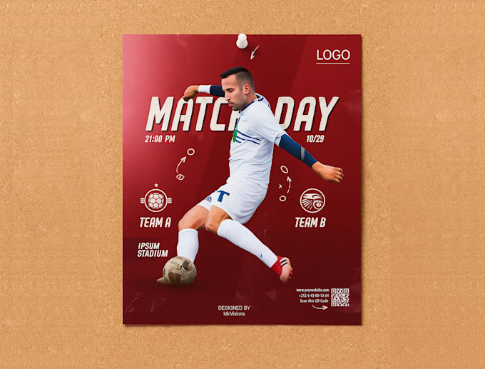 Design pro sports visuals for local football clubs posters by ...