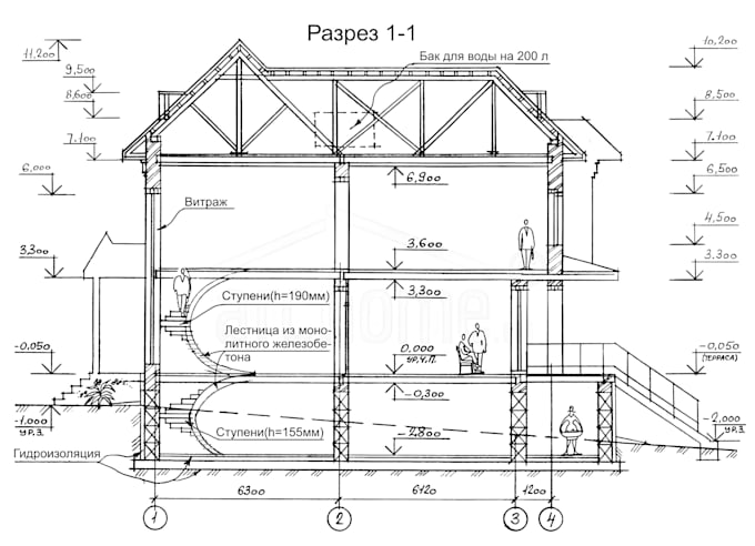 Create architectural, construction drawing in autocad and revit be ...