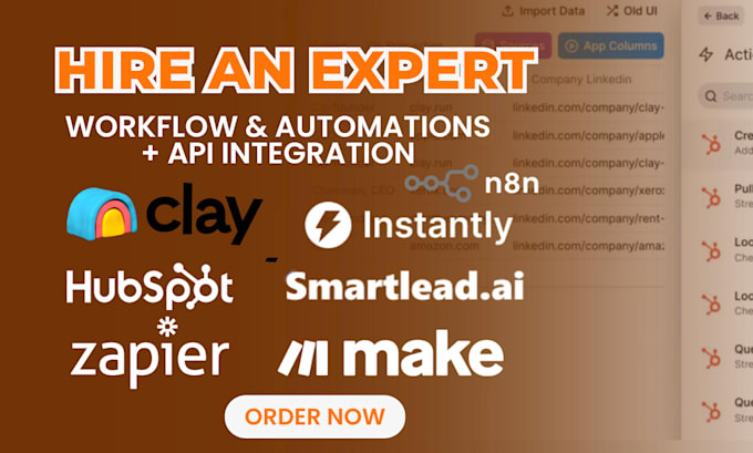 Connecter clay com à salesforce hubspot smartlead instantanément ...