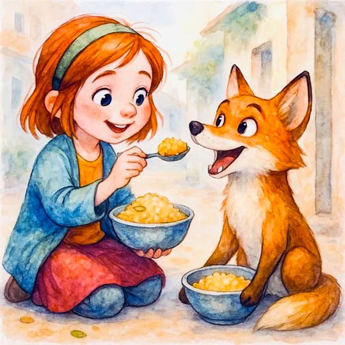 Watercolor children book illustrations and children story book ...