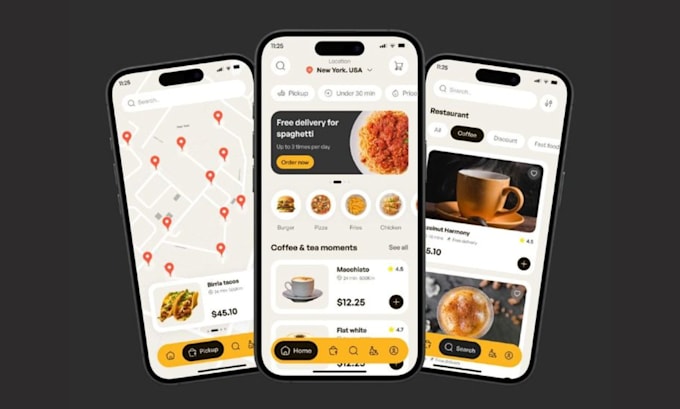 Develop a custom food delivery app with customer, driver, and admin ...