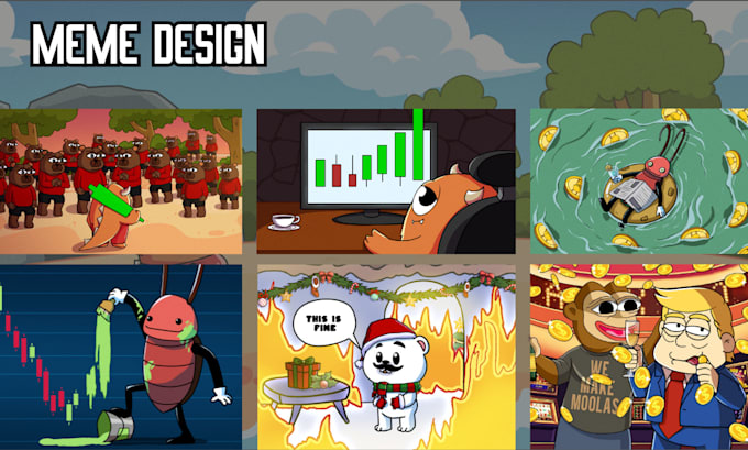 Draw crypto meme coin art an animation for your project by Komaru_i ...