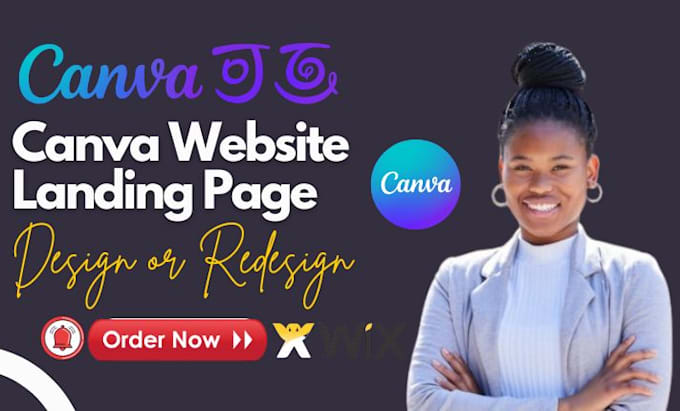 Design canva website canva landing page redesign canva portfolio canva website by Esther_ay0mide ...