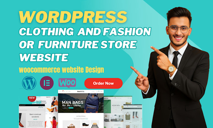 Design responsive clothing, fashion, or furniture store using woocommerce by Fer_dous_akan | Fiverr