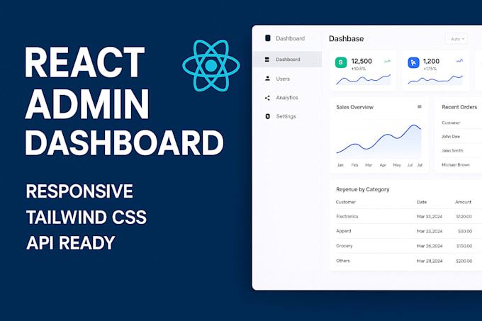 Ein react-admin-dashboard mit tailwind css und api-integration erstellen