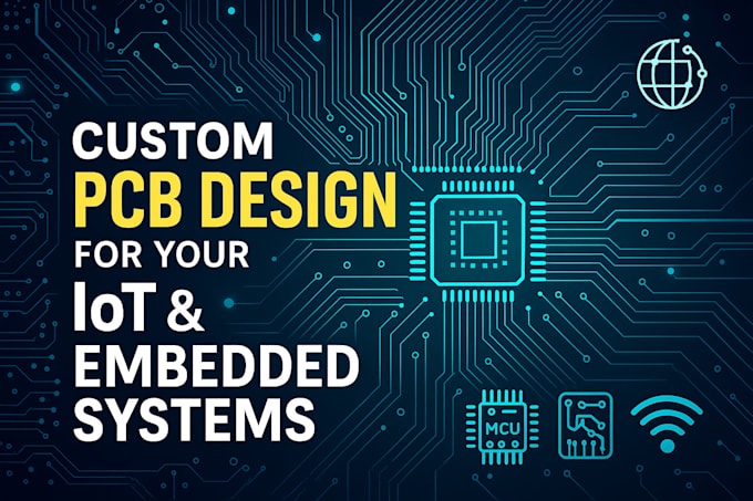 Custom pcb design for iot and embedded systems by Shimmwangi | Fiverr