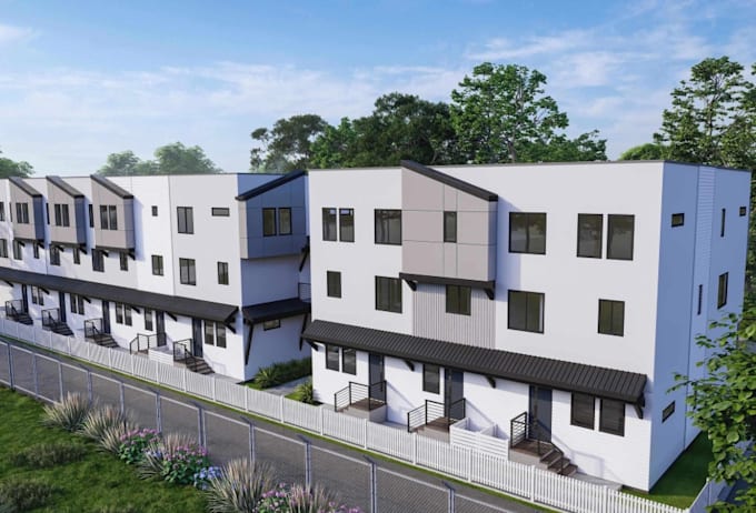 Remodel 3d residential building,real estate,luxury villa,exterior ...