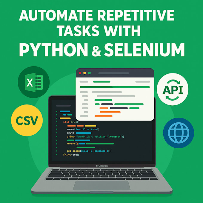 Do selenium browser automation python by Xing_design_786 | Fiverr