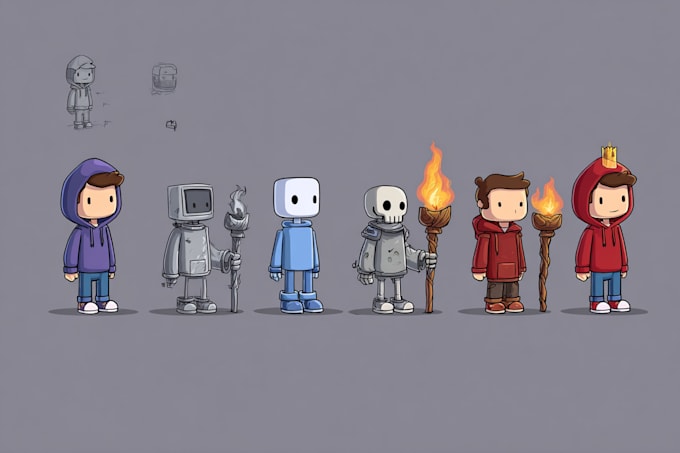 Draw 2d game characters and game assets by Neilvann56 | Fiverr