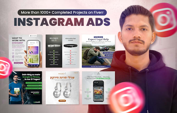 Design premium instagram post and ad creative by Zulayedahmad | Fiverr