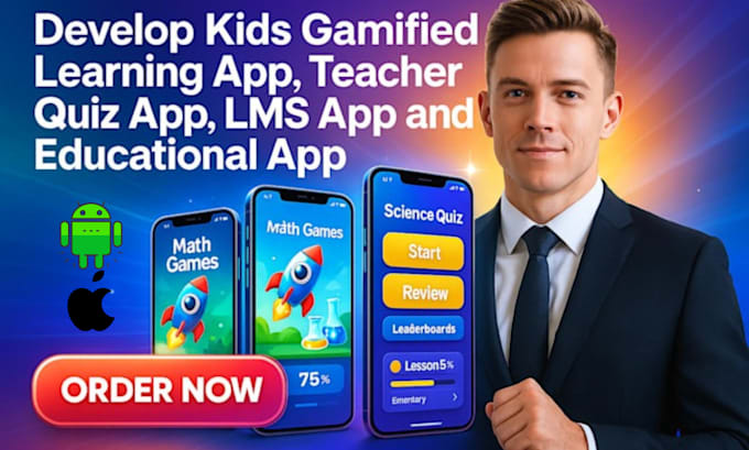 Develop kids gamified elearning app teacher quiz app lms app and educational app by Appdevxpert ...