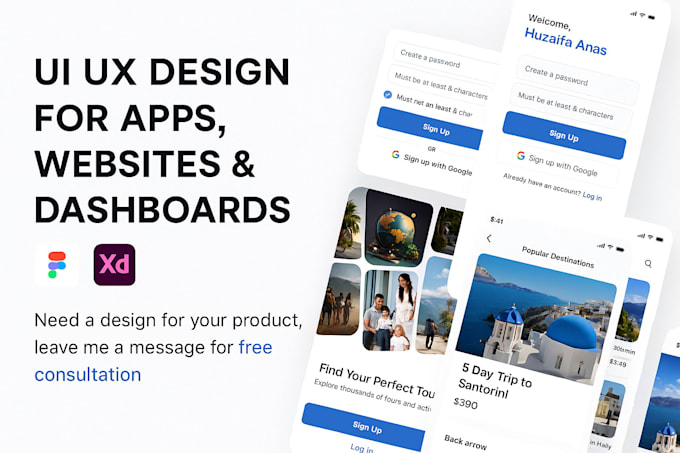 Be your expert ui ux designer for app and web design by Jbdesign0 | Fiverr