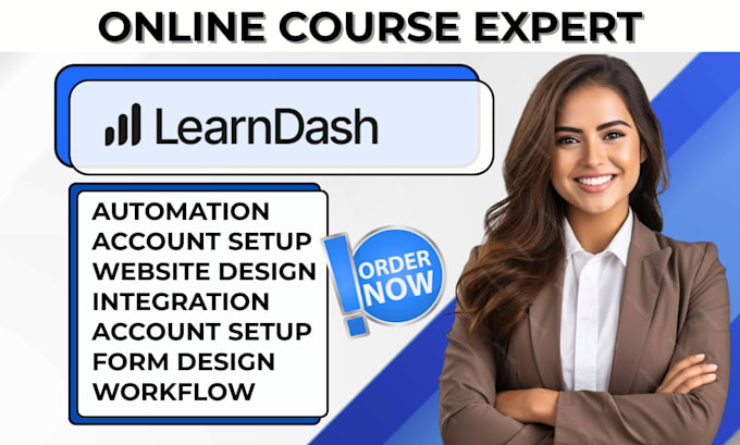 Setup online course website learndash quiz student dashboard course progress by Jessicacrmpro ...