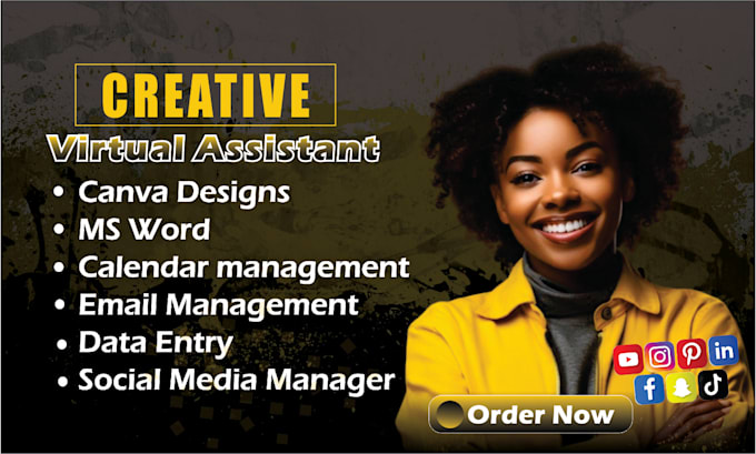 Be your creative detail oriented and proactive personal virtual ...