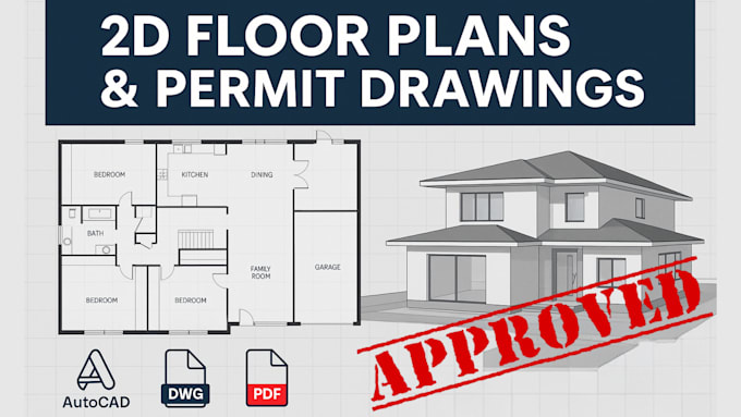 Draw architecture 2d floor plans, elevations, and sections in autocad ...