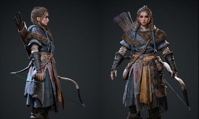 Do 3d game character animation model design rigging unreal engine asset unity by Chris_adele ...