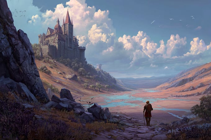 Paint concept art, fantasy landscapes, background scenes by ...