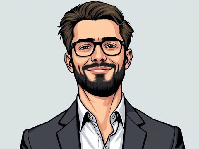 Draw you professional vector portrait by Doudeom | Fiverr