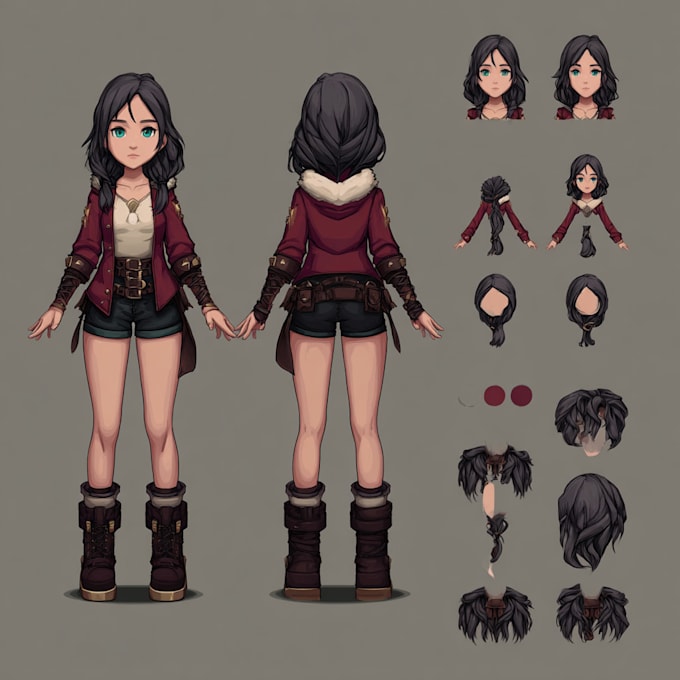 Draw 2d game character for dnd art by Gissellmalcolm | Fiverr