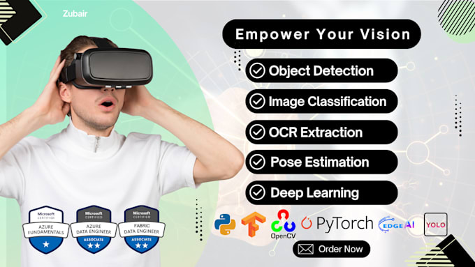 Do computer vision, image processing, ocr, opencv, deep learning and ai models by Zobaiir | Fiverr
