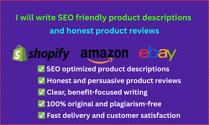 Write seo friendly product descriptions and honest product reviews by ...
