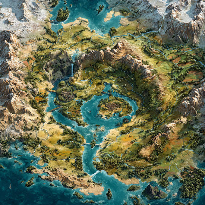 Design vector maps, event maps, fantasy festival maps for you by ...