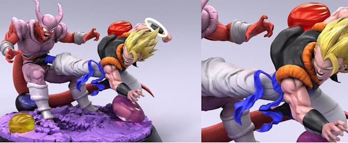 Stylized 3d figure,design oc character,custom 3d print,action anime ...