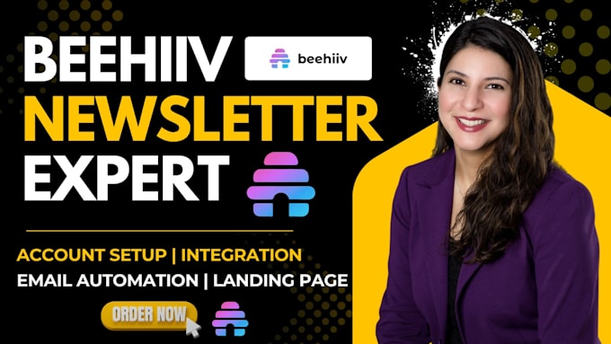 Setup beehive newsletter, beehive landing page, beehive website by ...