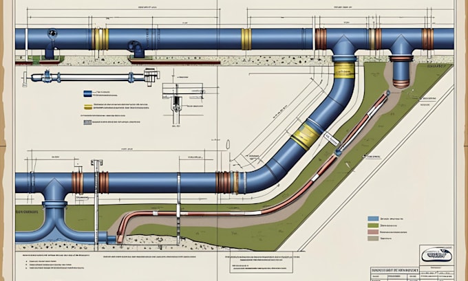Design storm water drainage plan and pipe network with plan and profile ...