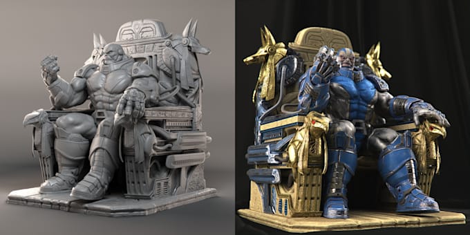 3d character design,fanart statues and dioramas,sci fi game 3d figures ...