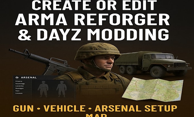 Create Custom Dayz Arma Reforger Mods Scripts And Server Coding For