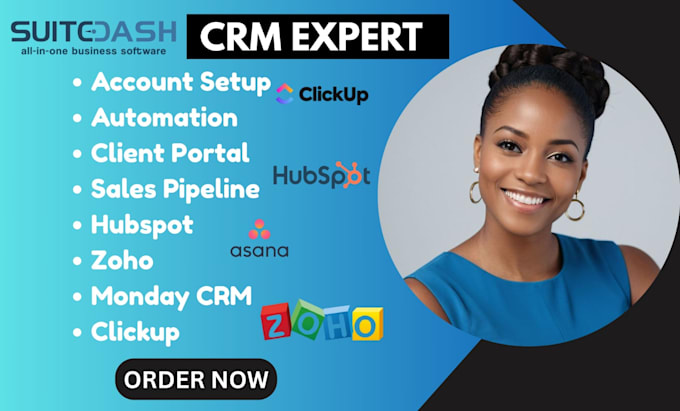 Setup monday crm suitedash hubspot crm virtual assistant by Abigael_mark | Fiverr