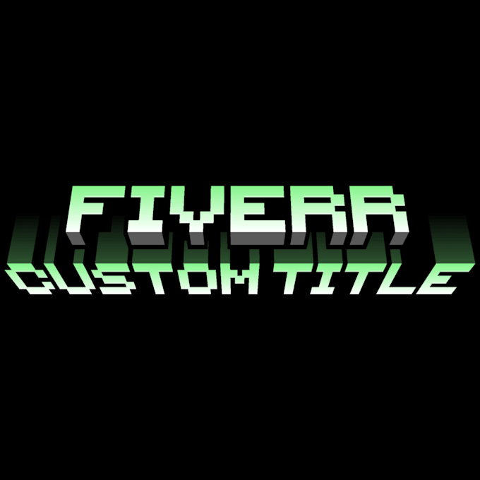 Make you a custom minecraft update title by Icedragon1510 | Fiverr