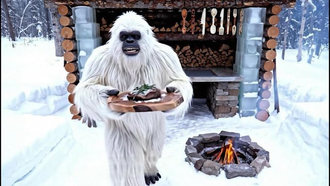 Create viral ai bigfoot or yeti vlog videos with cinematic and epic storytelling by Aivlogbylena ...