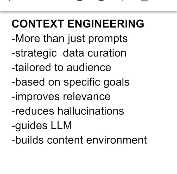 Use context engineering to improve your article by Simonelavigne | Fiverr
