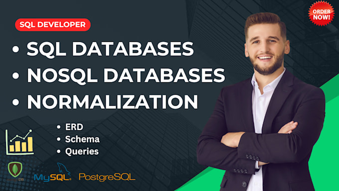 Design sql database, sql queries, erd in mysql, postgresql, ms access and oracle by Jawad ...