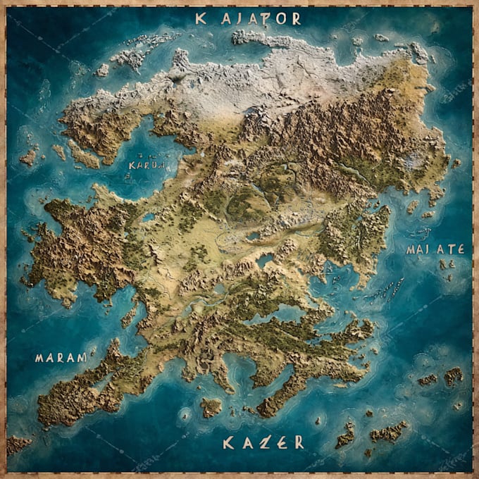 Create a high quality fantasy map by Paantopus | Fiverr