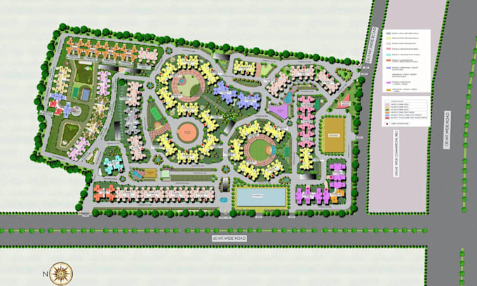Design 2d 3d site plan master plan subdivision plat plan plot map site ...